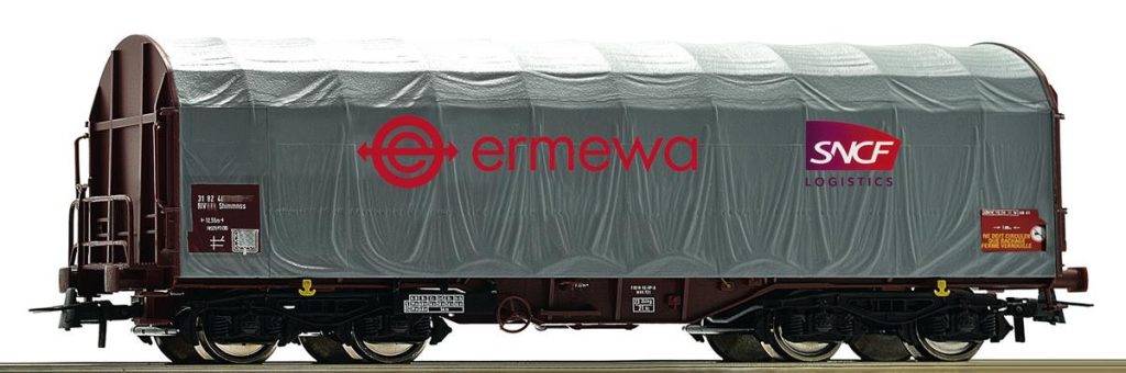 Roco HO SNCF Ermewa Sliding Tarpaulin Bogie Wagon VI – EuroScaleModels